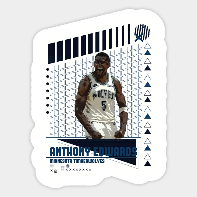anthony edwards basketball - Basketball - Sticker | TeePublic