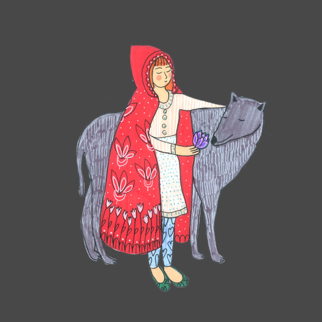 Little Red Riding Hood Alternate Ending - Fairy Tale - Tapestry | TeePublic