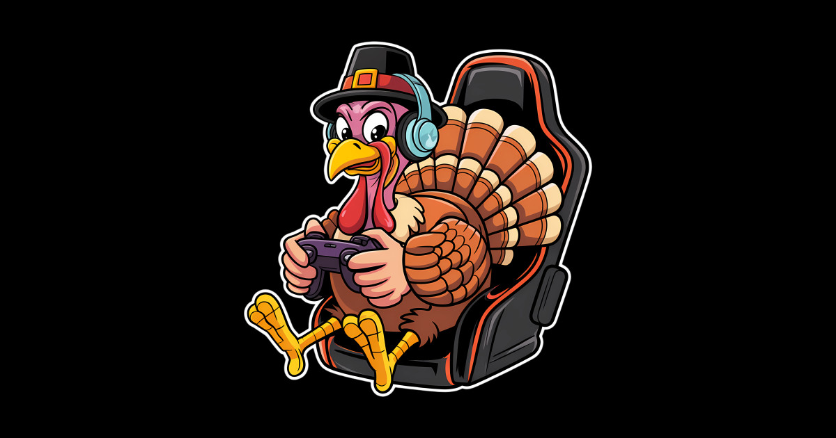 Thanksgiving Turkey Gaming Gamer Funny - Thanksgiving Turkey Gaming ...