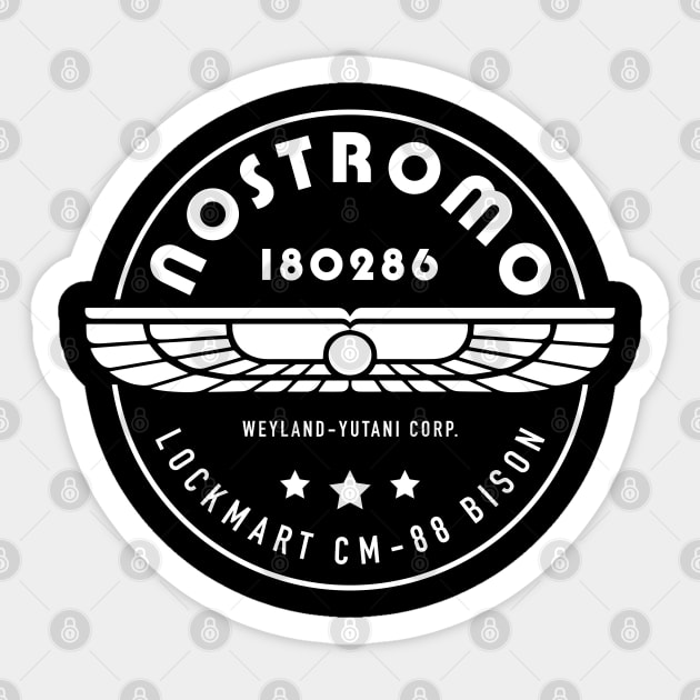 LockMart CM-88 Bison (white) - Alien - Sticker | TeePublic