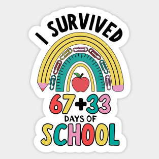 Do The Math 67 33 Days Of School Stickers for Sale | TeePublic