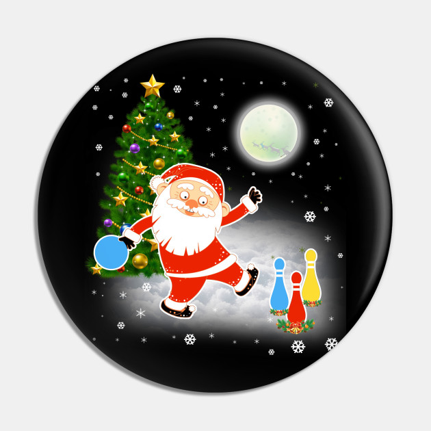 Santa Claus Bowling Christmas Funny Gift - Santa Claus Bowling ...