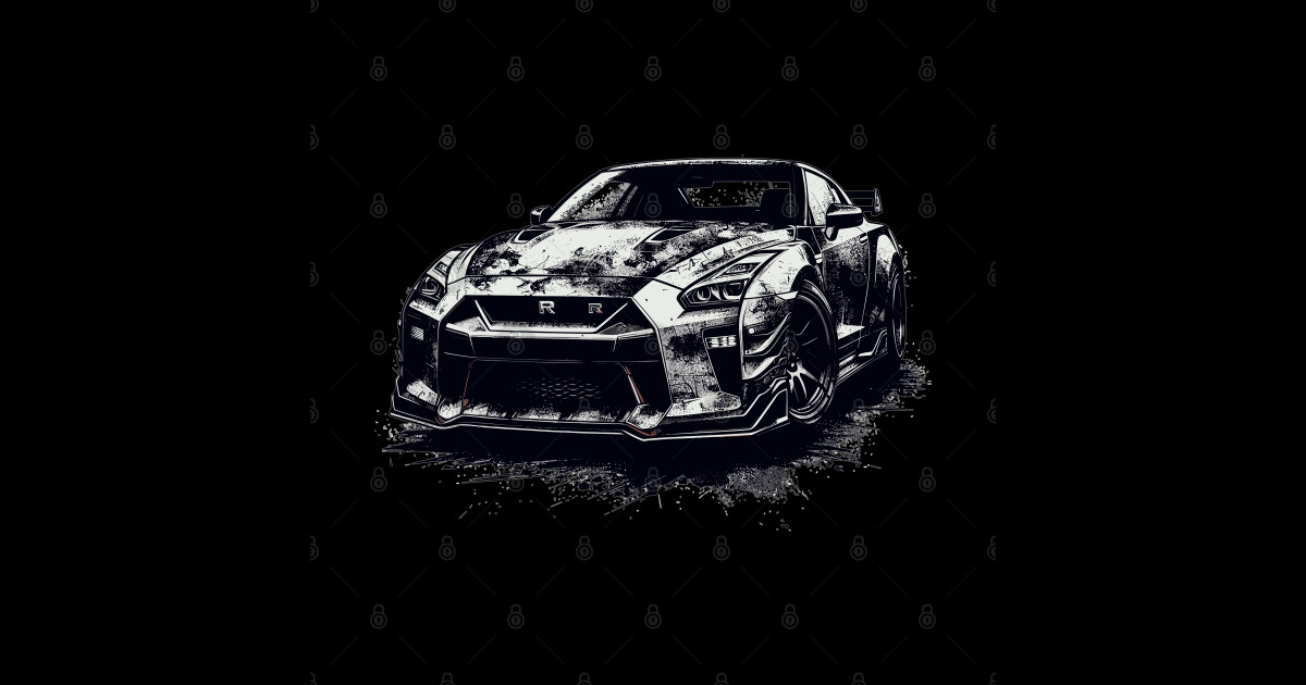 Nissan GT-R - Nissan - Sticker | TeePublic