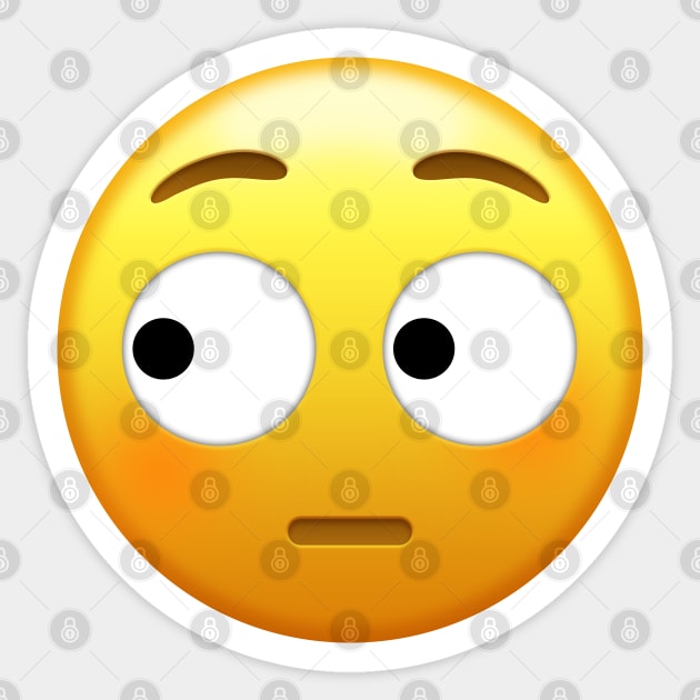 Side Eye Face Emoji | Pop Art - Emoji - Sticker | TeePublic