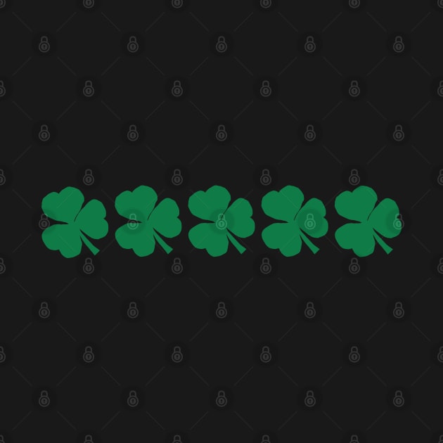 Five Kelly Green Shamrocks for St Patricks Day - St Patricks Day - T ...