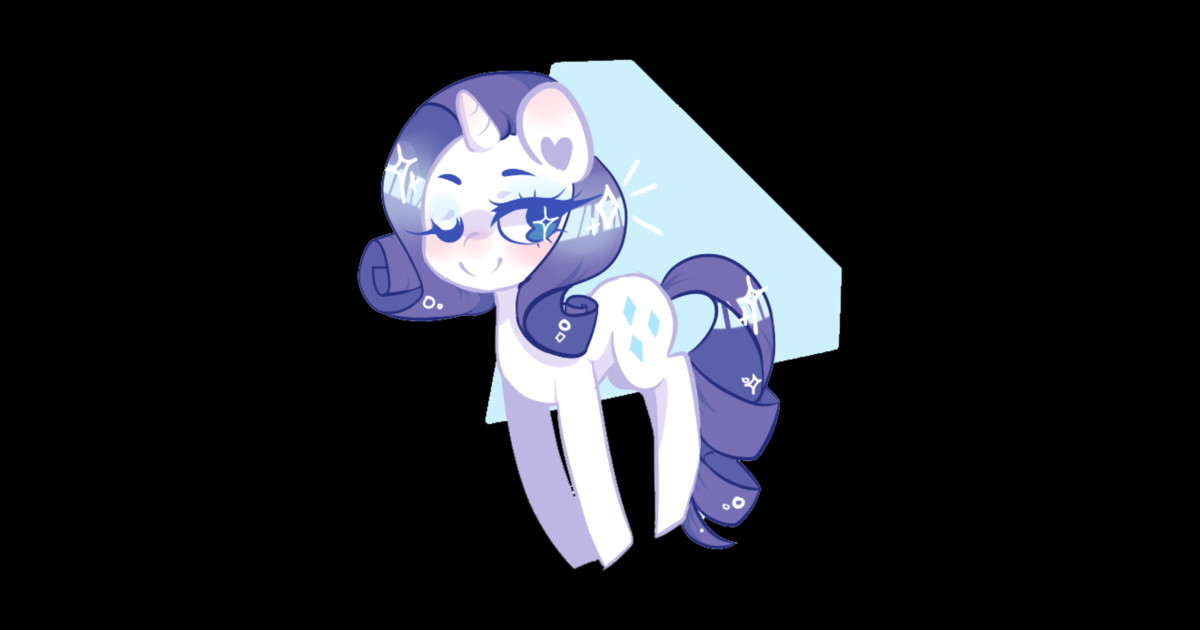 Rarity Wink - Rarity - Sticker | TeePublic