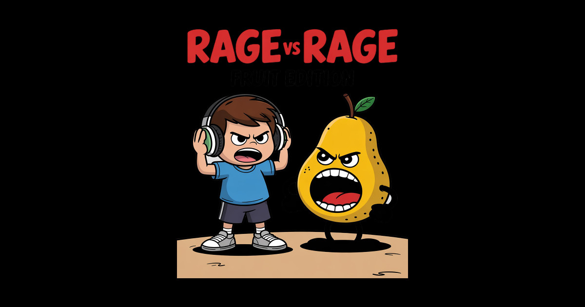 Rage vs Rage Fruit Edition - Rage Vs Rage Fruit Edition - Sticker ...