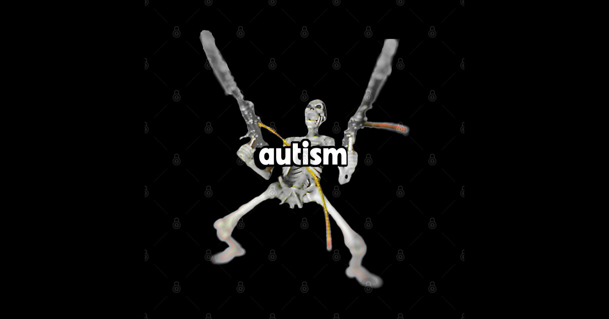 Autism Skeleton - Autism Skeleton - Sticker | TeePublic