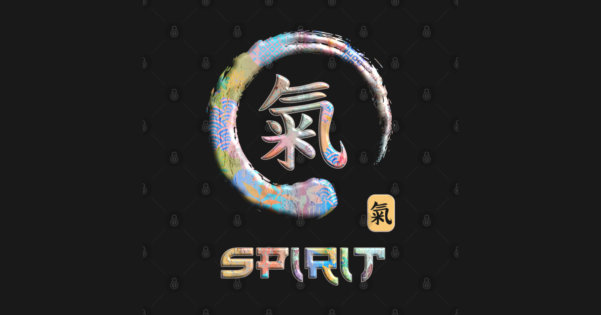 Spirit Japanese Kanji Word Symbol Enso Circle 9 - Pattern Japanese - T ...