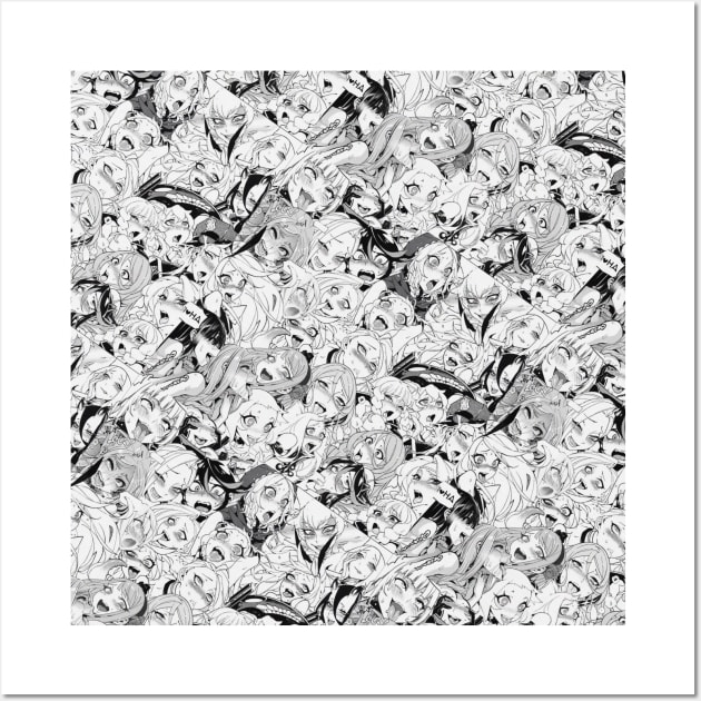 Ahegao Anime Girls Pattern - Ahegao - Posters and Art Prints | TeePublic