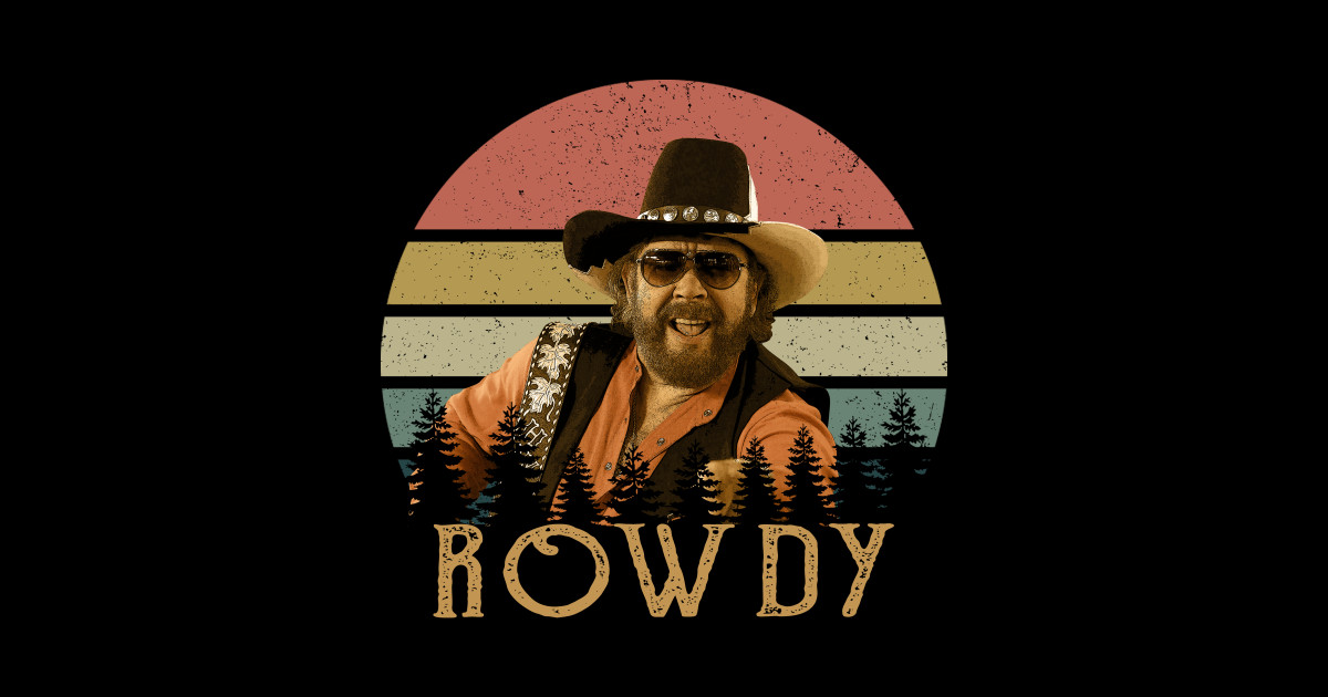 Rowdy smile vintage face idol hank - Williams Hank - Sticker | TeePublic