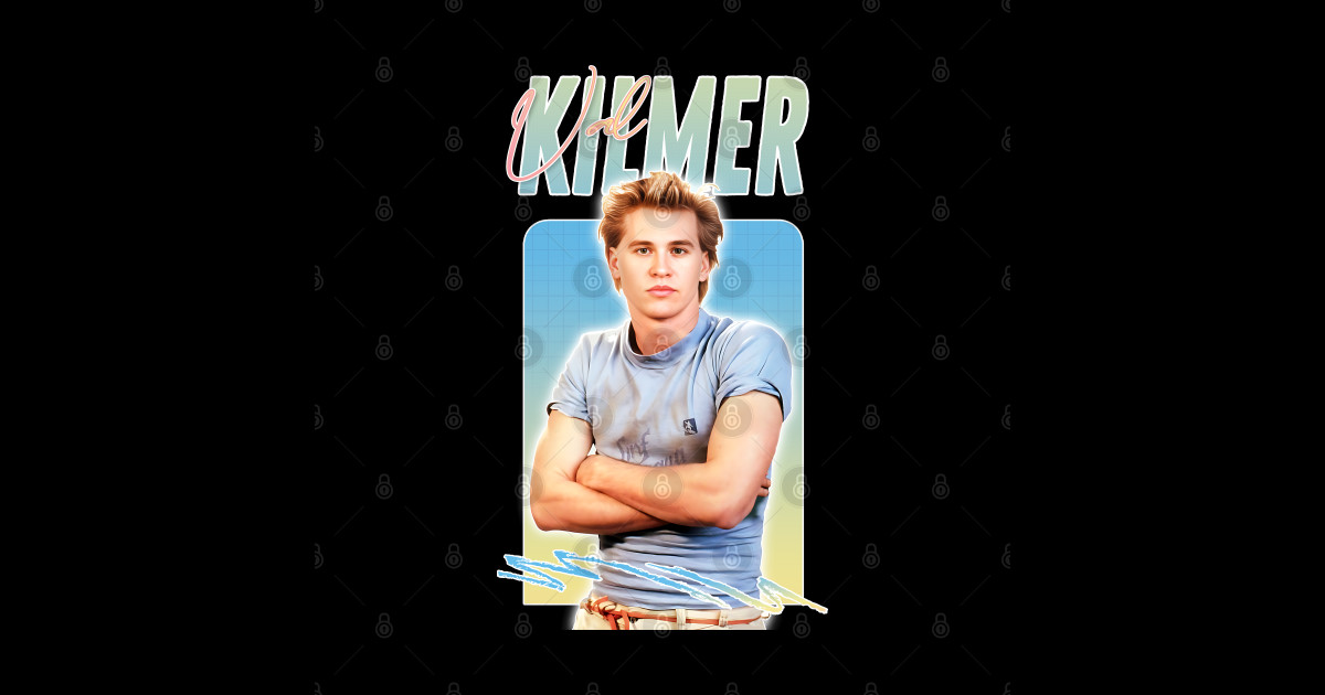 Val Kilmer - Retro 90s Style Design - Val Kilmer - Sticker | TeePublic