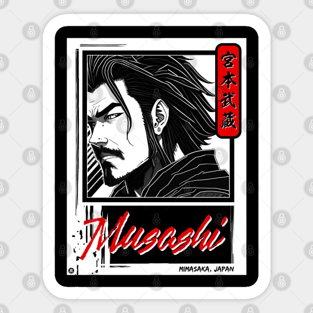 Japanese Samurai Master "MIYAMOTO MUSASHI" Manga Design - Miyamoto ...