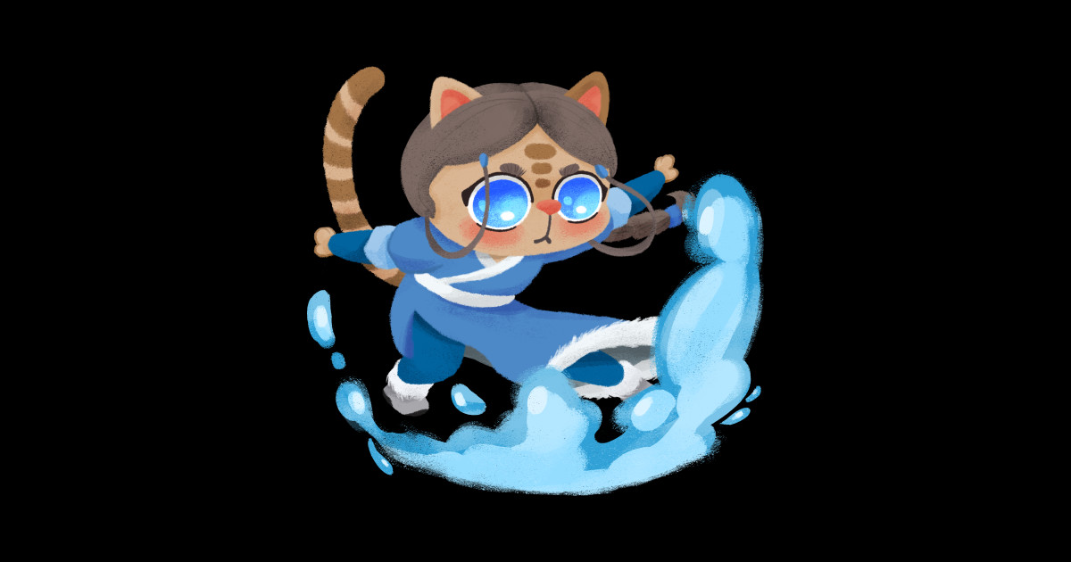 Katara Cat - Katara - Sticker | TeePublic