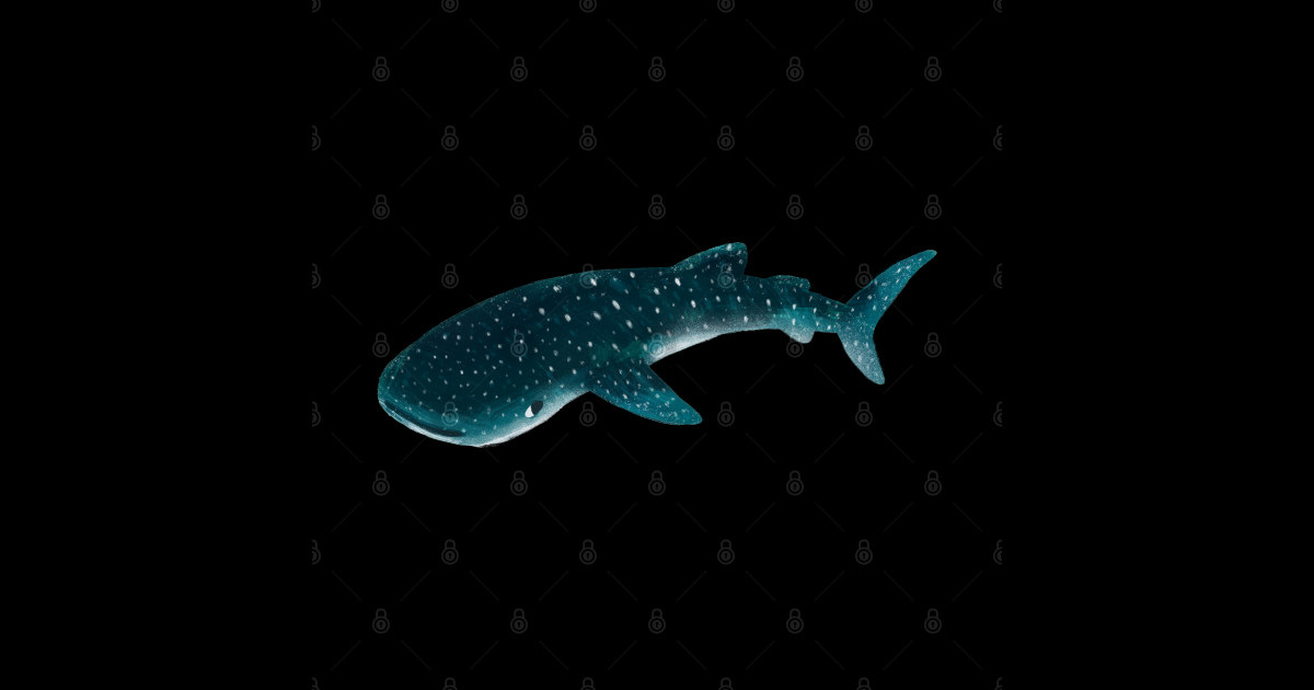 Cute Little Whale Shark - Whale Shark - Sticker | TeePublic