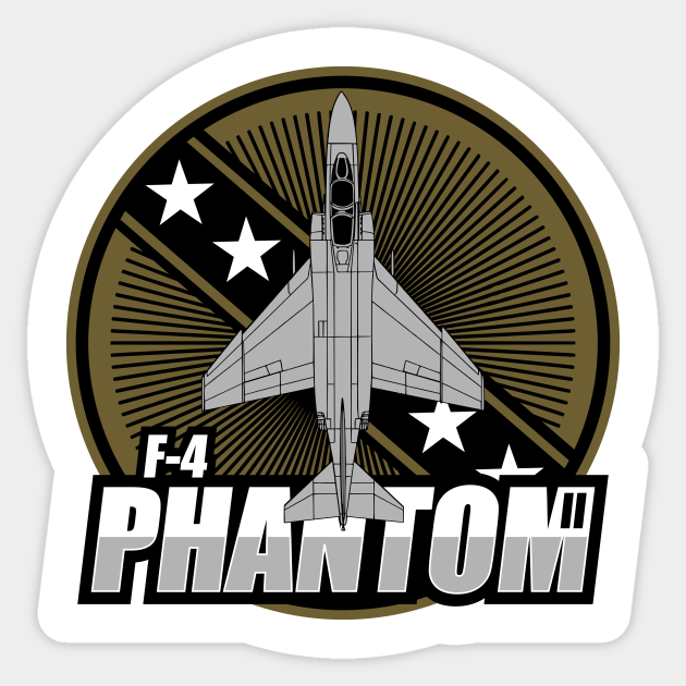 F-4 Phantom II - F 4 Phantom 2 Fighter Bomber - Sticker | TeePublic