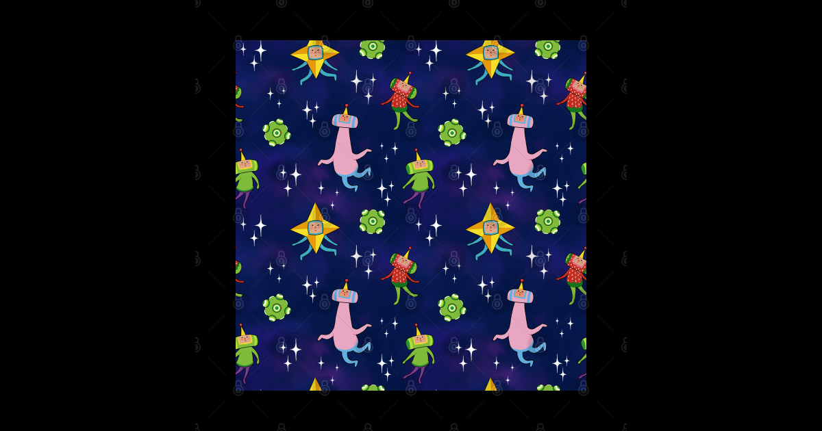 Katamari Space Pattern - Katamari - Sticker | TeePublic