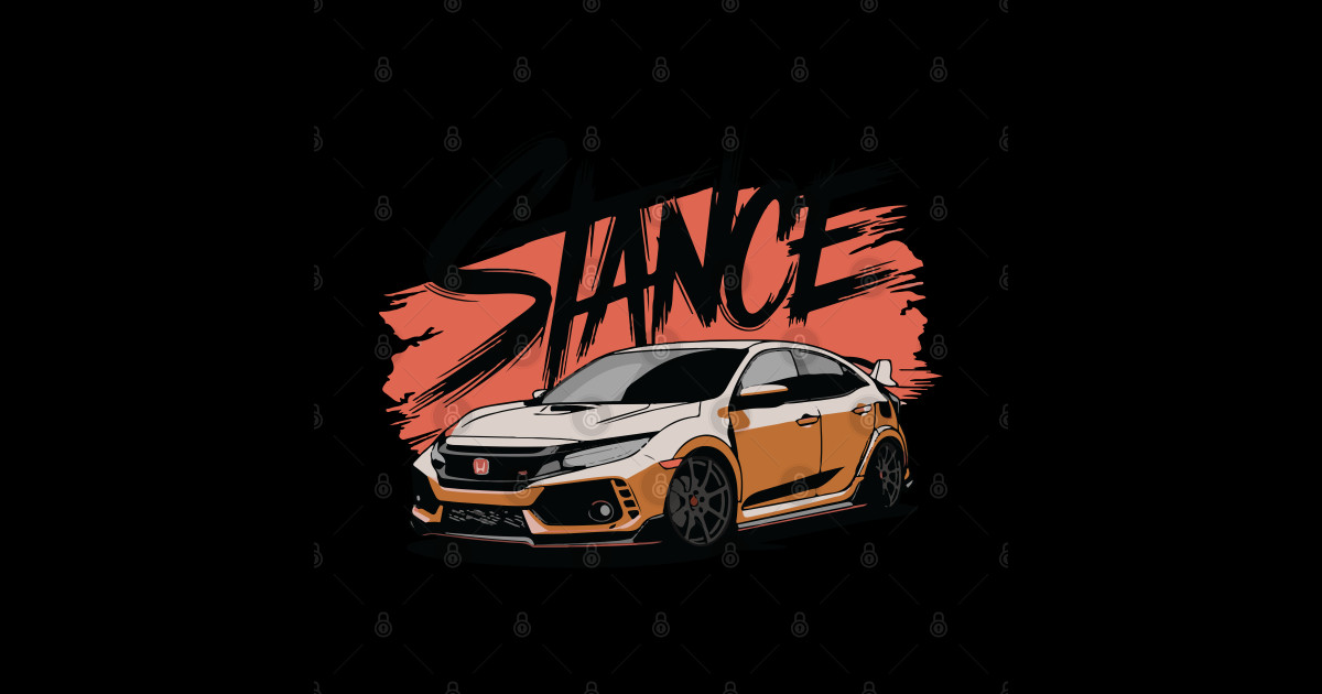 JDM Honda Civic type R Car Art Funny Gift - Honda Civic Type R ...