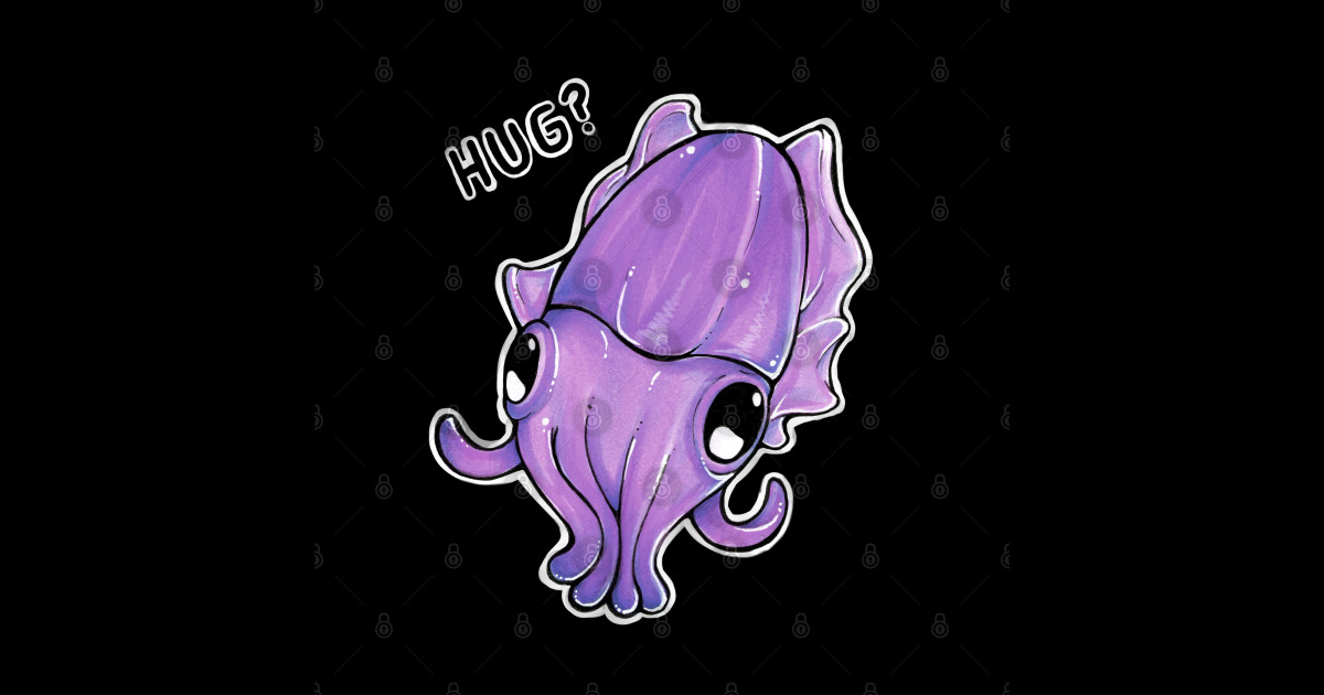 Hug Cuttlefish - Cuttlefish - Posters and Art Prints | TeePublic