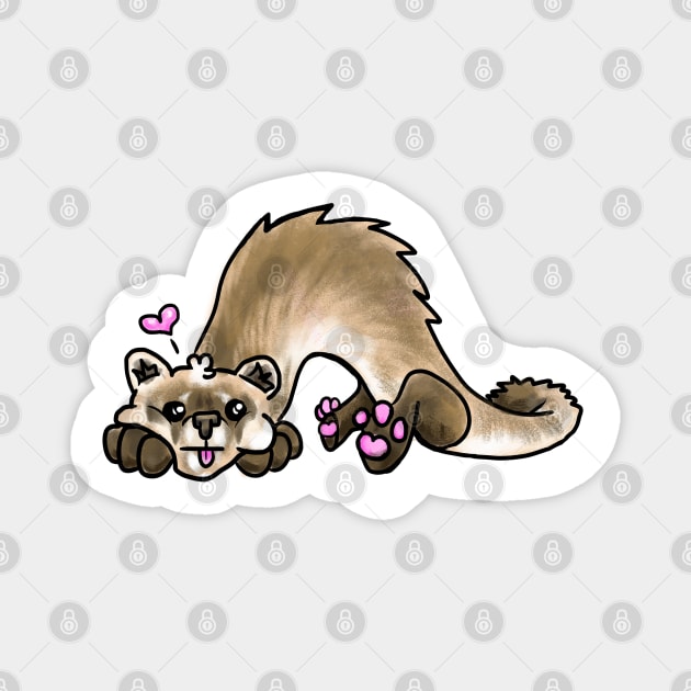 Cute Endangered Black-Footed ferret - Ferret - Magnet | TeePublic