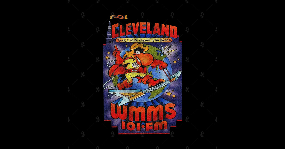 90s WMMS Cleveland Radio Station - Radio Station - Sticker | TeePublic