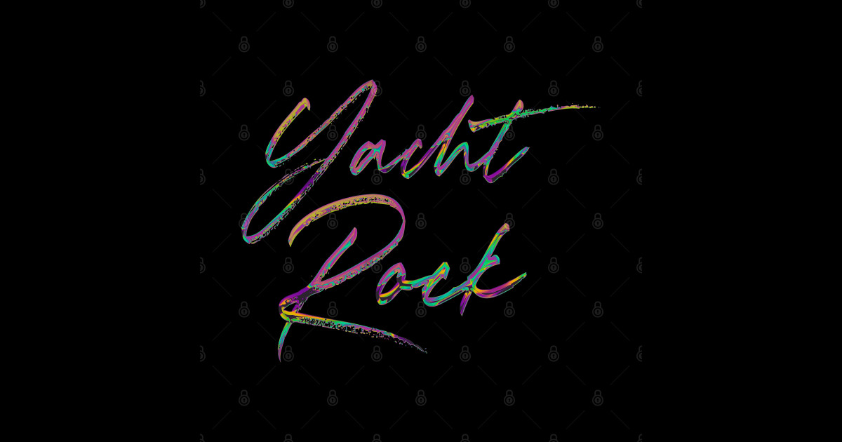 Yacht Rock -- Retro Font Design - Yacht Rock - Tapestry | TeePublic