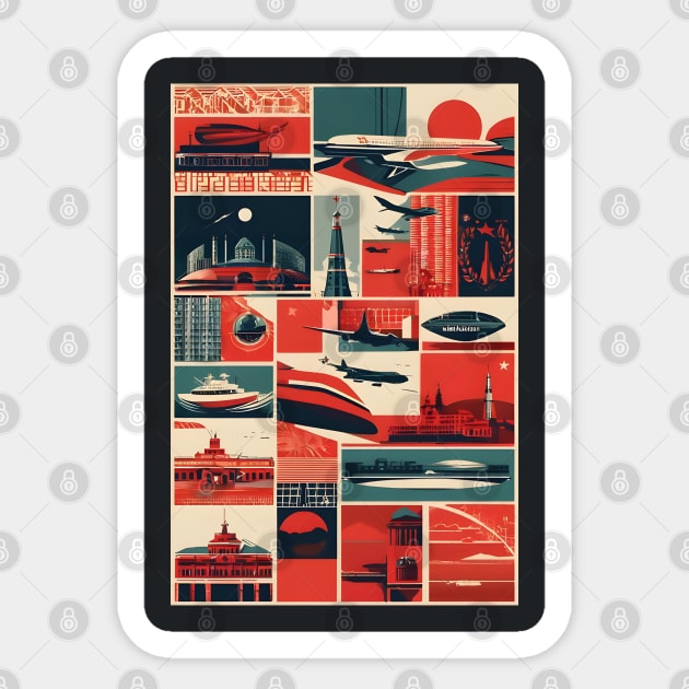 Soviet union propaganda - Soviet Propaganda - Sticker | TeePublic