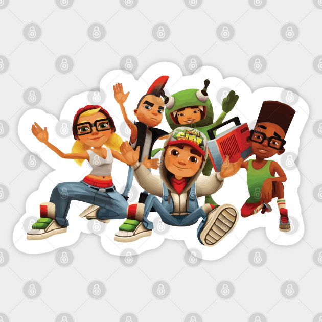 Subway Surfers Team - Subway Surfers - Sticker | TeePublic