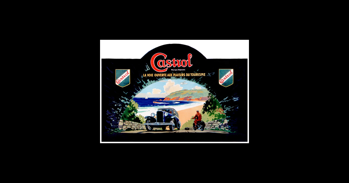 Vintage Advertising Poster France Castrol - Castrol - Magnet | TeePublic