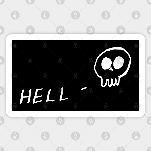 Skull of Hell - Skull - Sticker | TeePublic