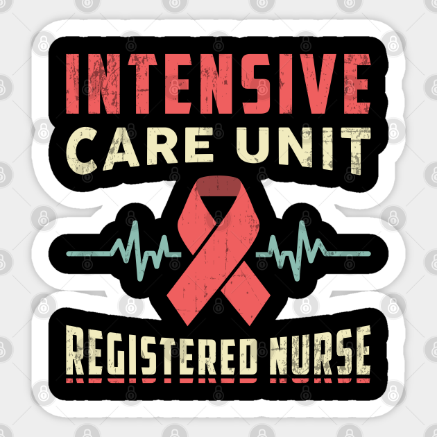 Intensive Care Nurse Medicine Emergency Ambulance - Icu Nurse - Sticker ...