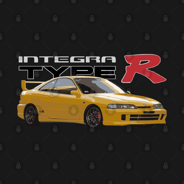 Type R integra DC2 Phoenix Yellow JDM MUGEN - Integra - T-Shirt | TeePublic