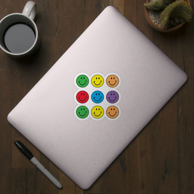 smiley faces pack - Smile - Sticker | TeePublic
