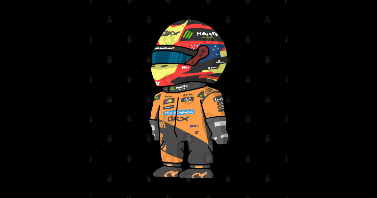 Oscar Piastri 2025 Chibi - Piastri - Sticker | TeePublic