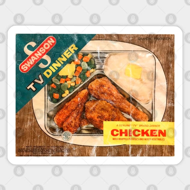 TV Dinner - Chicken - Tv - Sticker | TeePublic