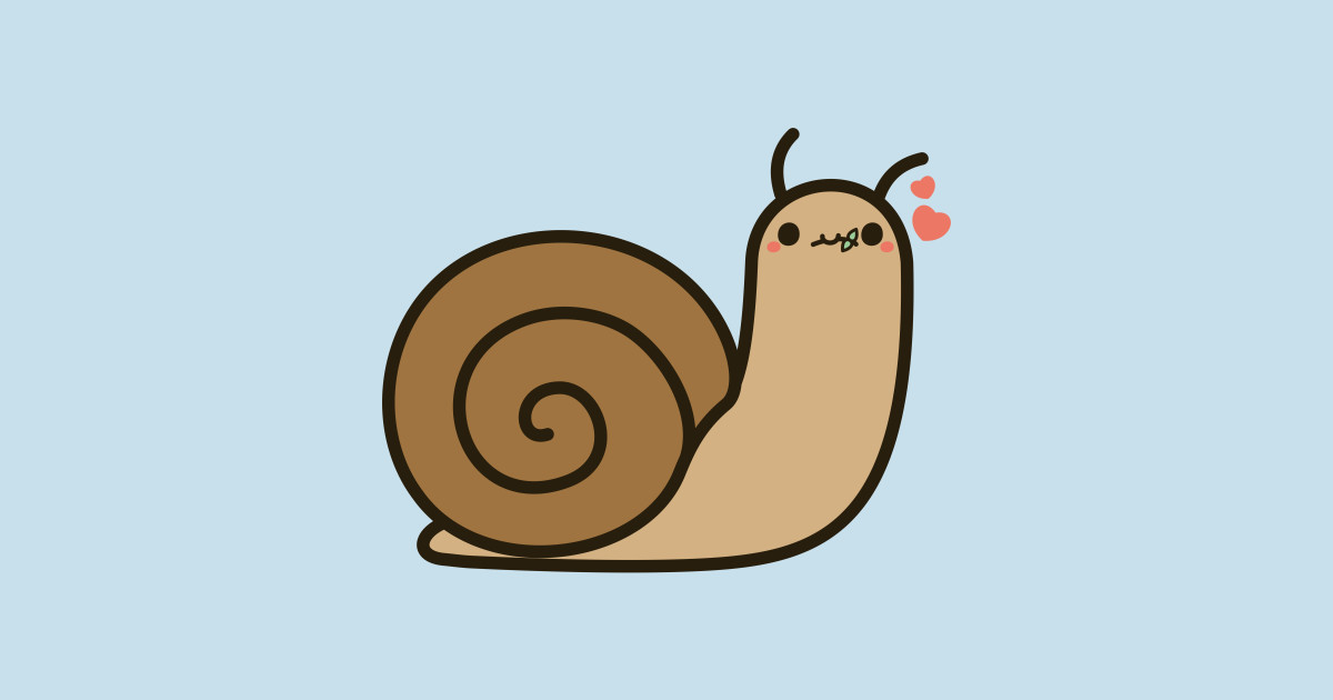 Cute snail - Snail - T-Shirt | TeePublic
