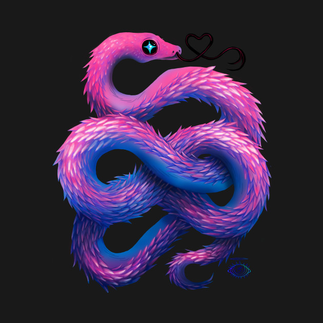Cotton Candy Snake - Snake - T-Shirt | TeePublic