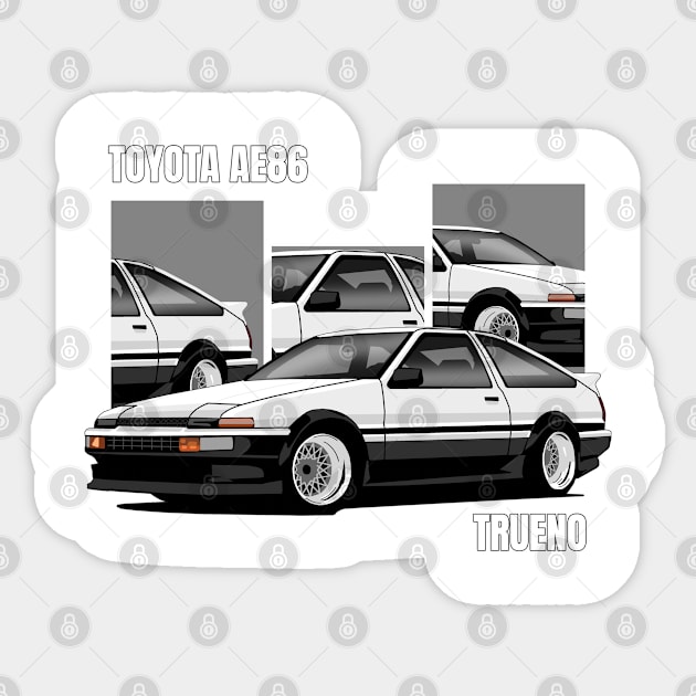Toyota Corolla AE86 Levin Classic Design - Ae86 - Sticker | TeePublic