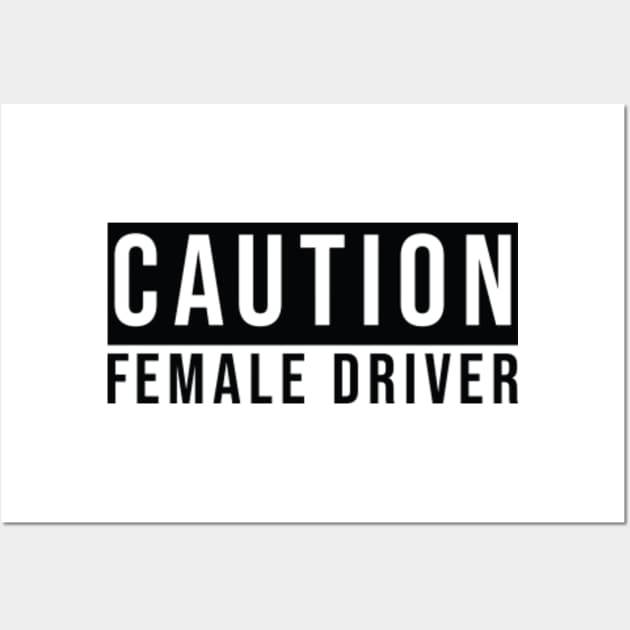 CAUTION Female Driver Funny Vehicle Decal For Women Drivers warning ...