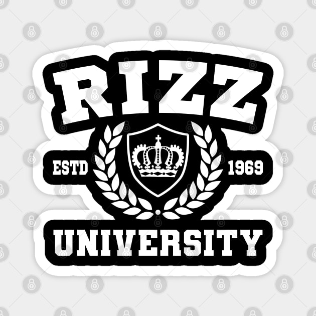 Rizz University - Rizz University - Magnet | TeePublic