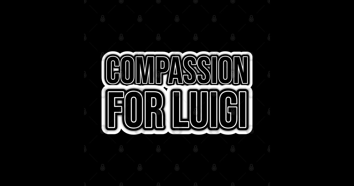 Free Luigi - Compassion For Luigi - Free Luigi - Sticker | TeePublic