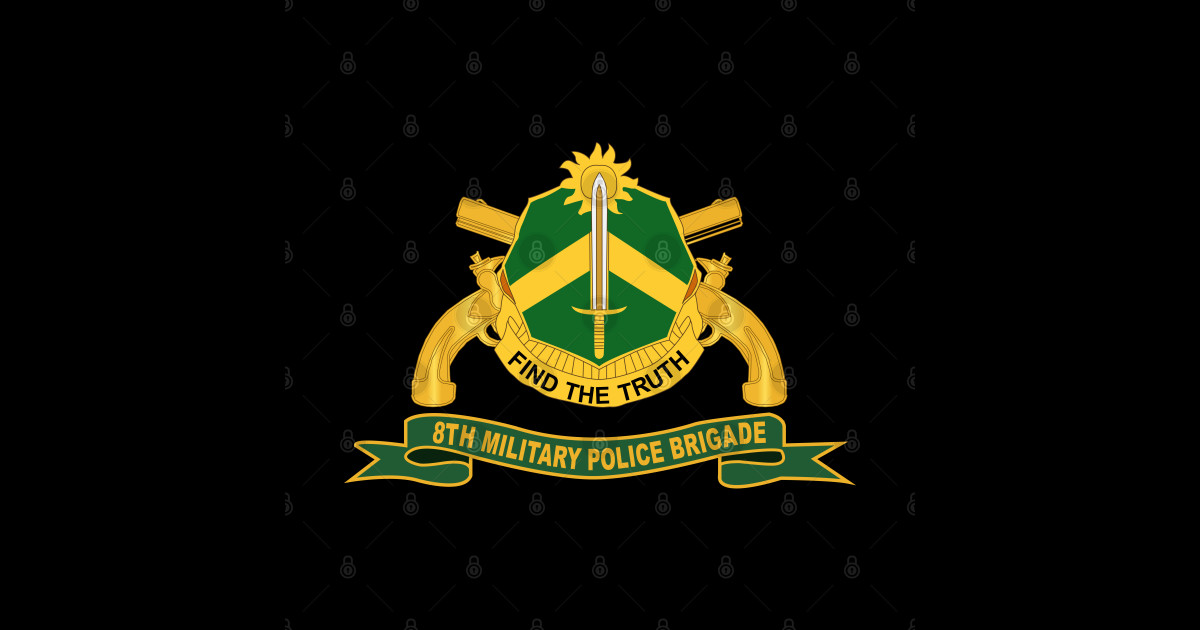 8th Military Police Brigade w Br - Ribbon - 8th Military Police Brigade ...