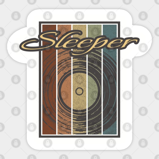 Sleeper Vynil Silhouette - Musician - Sticker | TeePublic