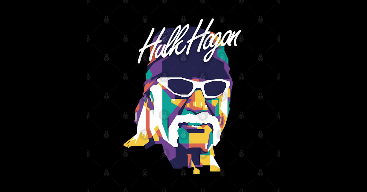 Hulk Hogan WPAP Art - Iconic Wrestling Superstar - Wwe - Sticker ...