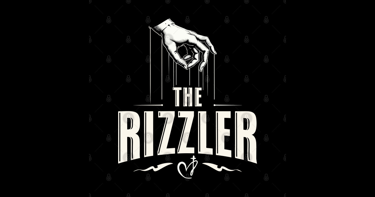 The Rizzler Design Funny Cool and Confident - The Rizzler - Sticker ...