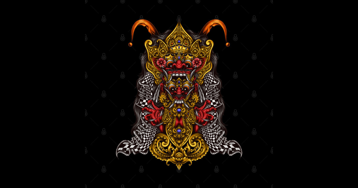 barong and rangda - Barong Bali - Sticker | TeePublic
