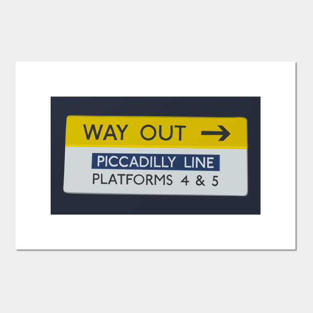 London Underground Way Out Sign (Picadilly Line) - London - Posters and ...