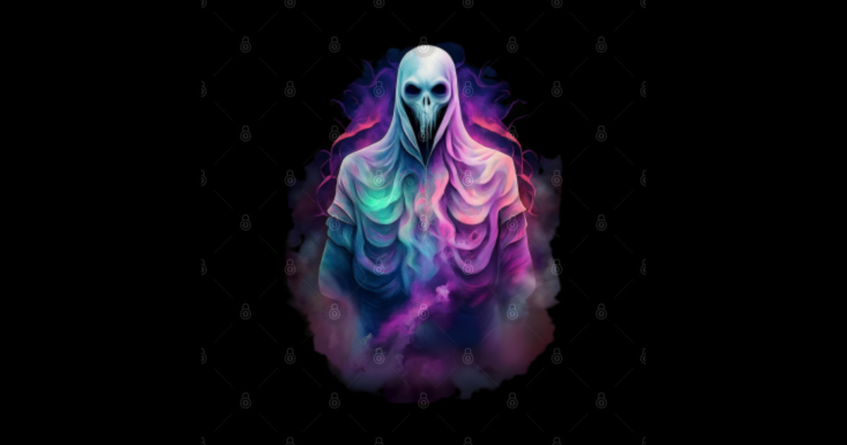 ghost Trippy Vaporwave - Ghost - Sticker | TeePublic
