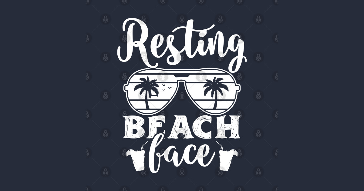Resting beach face - Resting Beach Face - T-Shirt | TeePublic