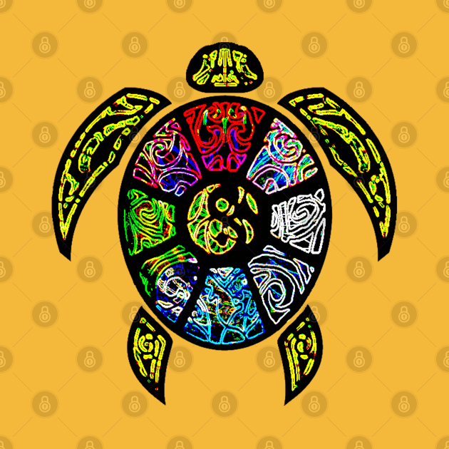 Turtle Bagua - Tribal Turtle - Long Sleeve T-Shirt | TeePublic